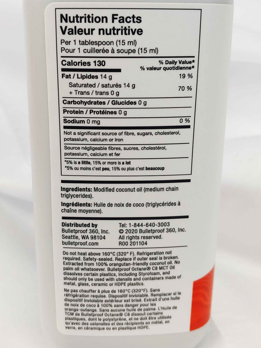 Bulletproof Brain Octane C8 MCT Oil – Keto Mosquito & The Bread Depot